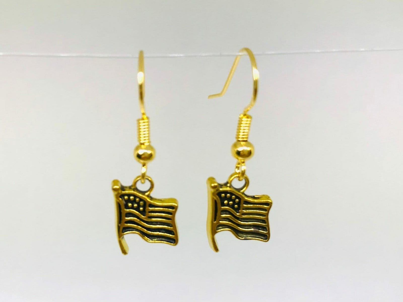 American Flag Earrings Patriot Jewelry - SimpleNGreat Wholesale
